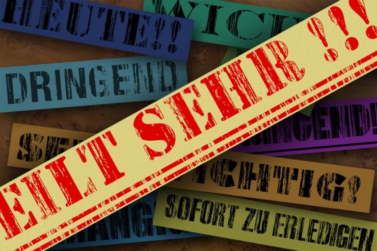 Stempel eilt sehr dringend wichtig / Foto: TELOS - 10388 - Telos ...